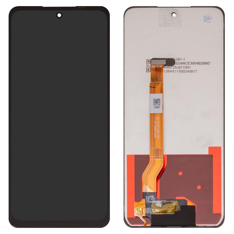 LCD compatible with Realme C67 4G, (black, without frame, High Copy ...